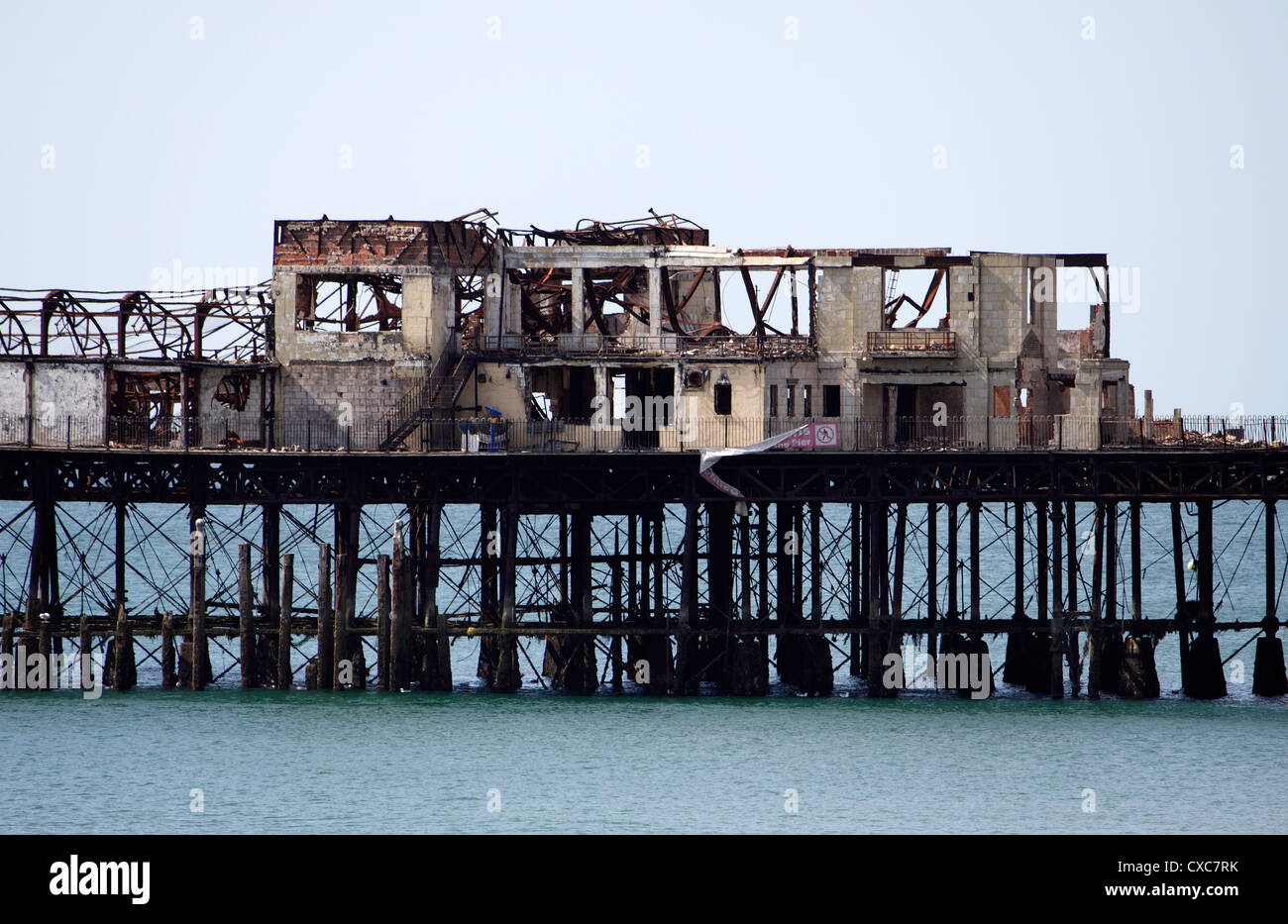 Victorian Pier Damaged By Sea High Resolution Stock Photography and ...