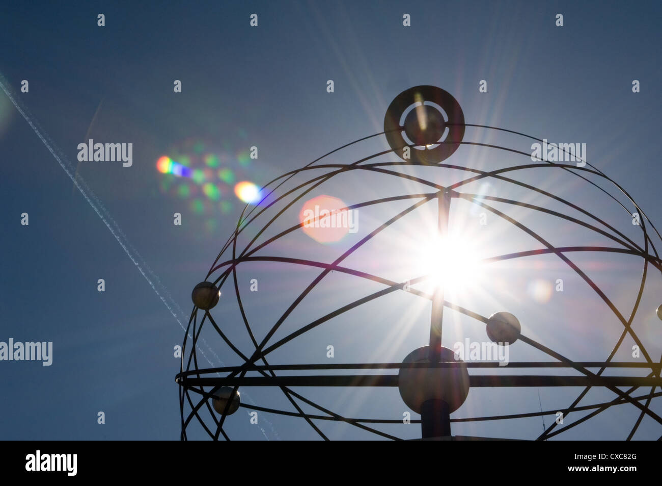 Berlin, detail the World Clock on Alexanderplatz Stock Photo - Alamy
