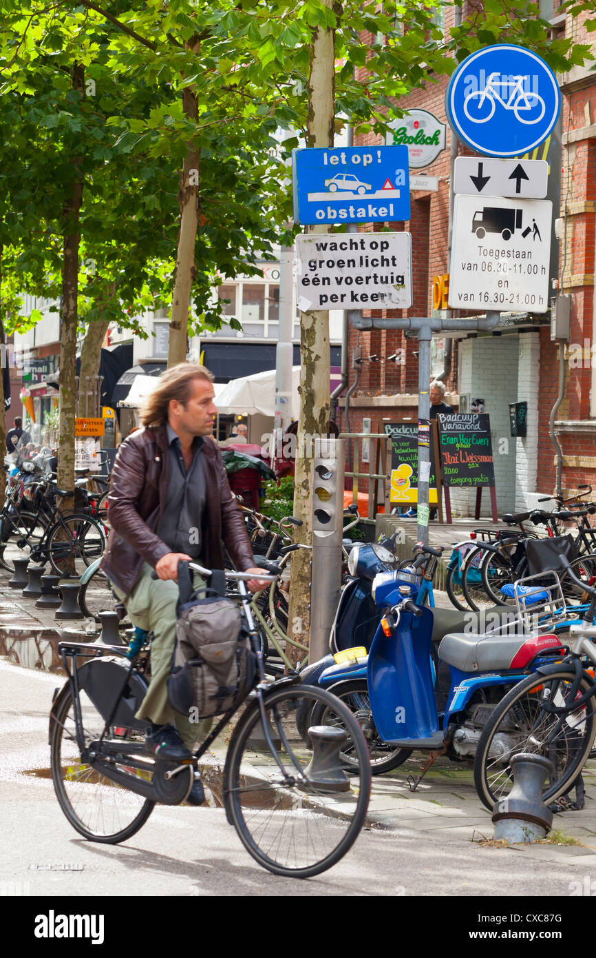 Cycle sign - Amsterdam, Netherlands, Europe Stock Photo - Alamy