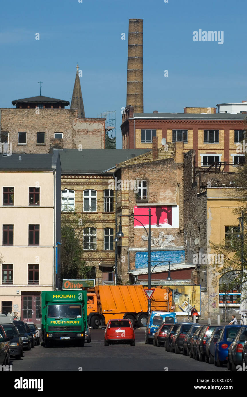 Berlin, overlooking the Schoenhauser Allee Stock Photo - Alamy