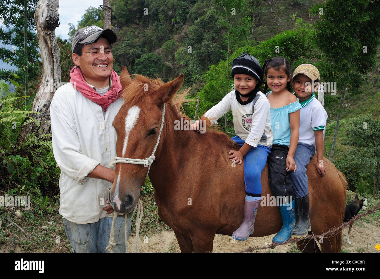 Road - Aguas Calientes in RIVERA . Department of Huila. COLOMBIA Stock ...