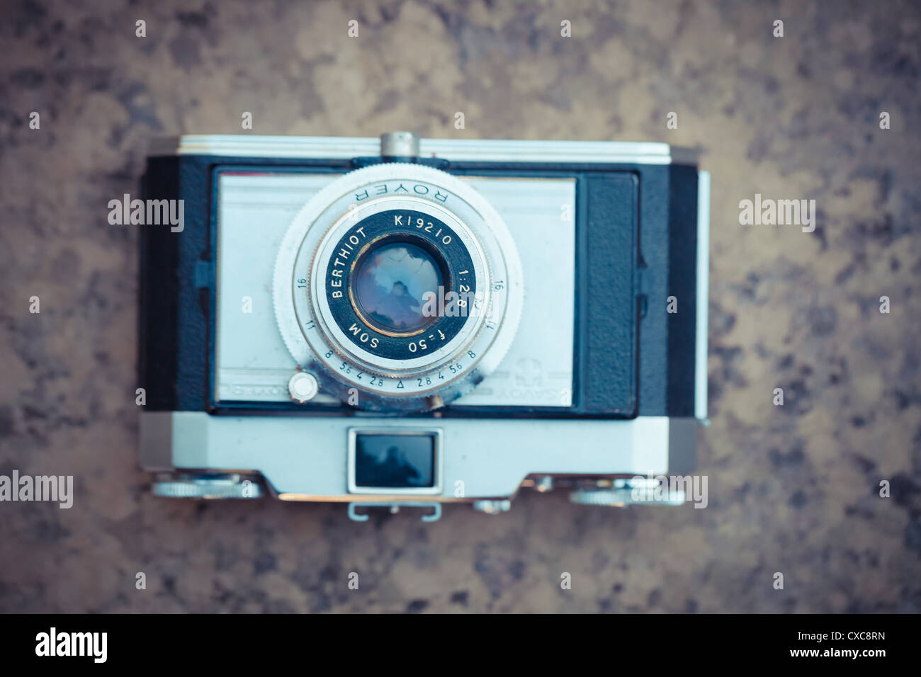 The beautiful design of an old analogic vintage camera Stock Photo - Alamy
