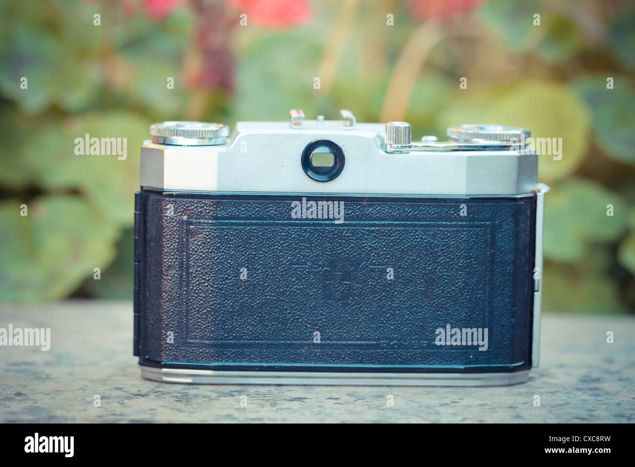 The beautiful design of an old analogic vintage camera Stock Photo - Alamy
