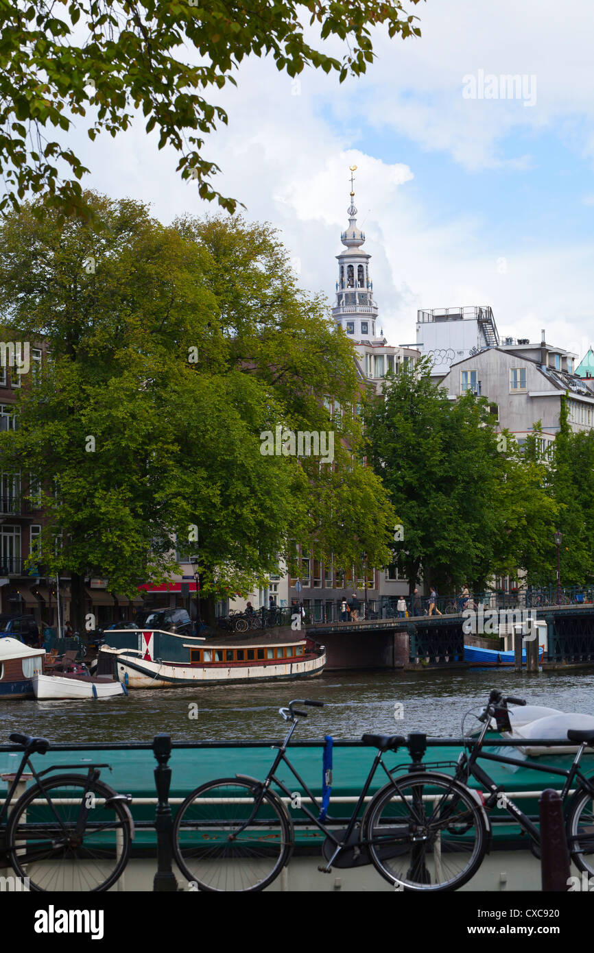 Amsterdam: Amstel river - Netherlands, Europe Stock Photo - Alamy