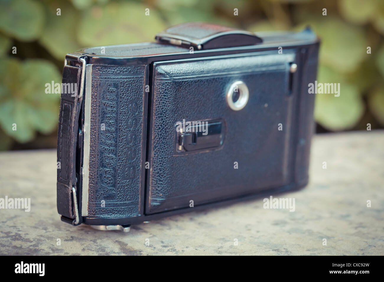 The beautiful design of an old analogic vintage camera Stock Photo - Alamy
