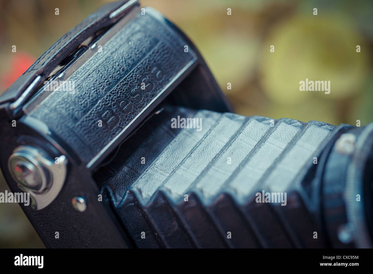 The beautiful design of an old analogic vintage camera Stock Photo - Alamy