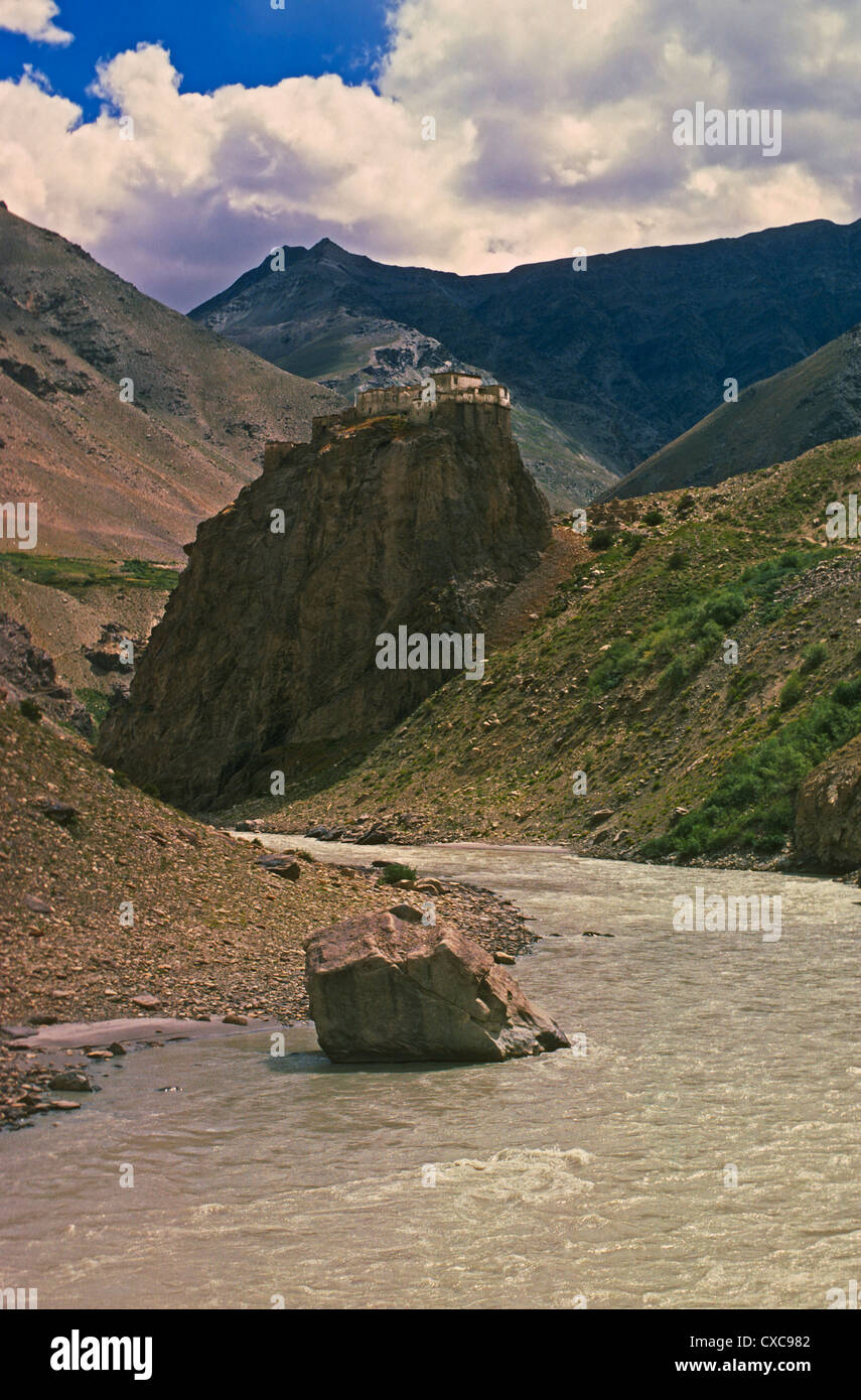 Bagdan Monastery and Zanskar River Zanskar Valley Ladakh India Stock ...