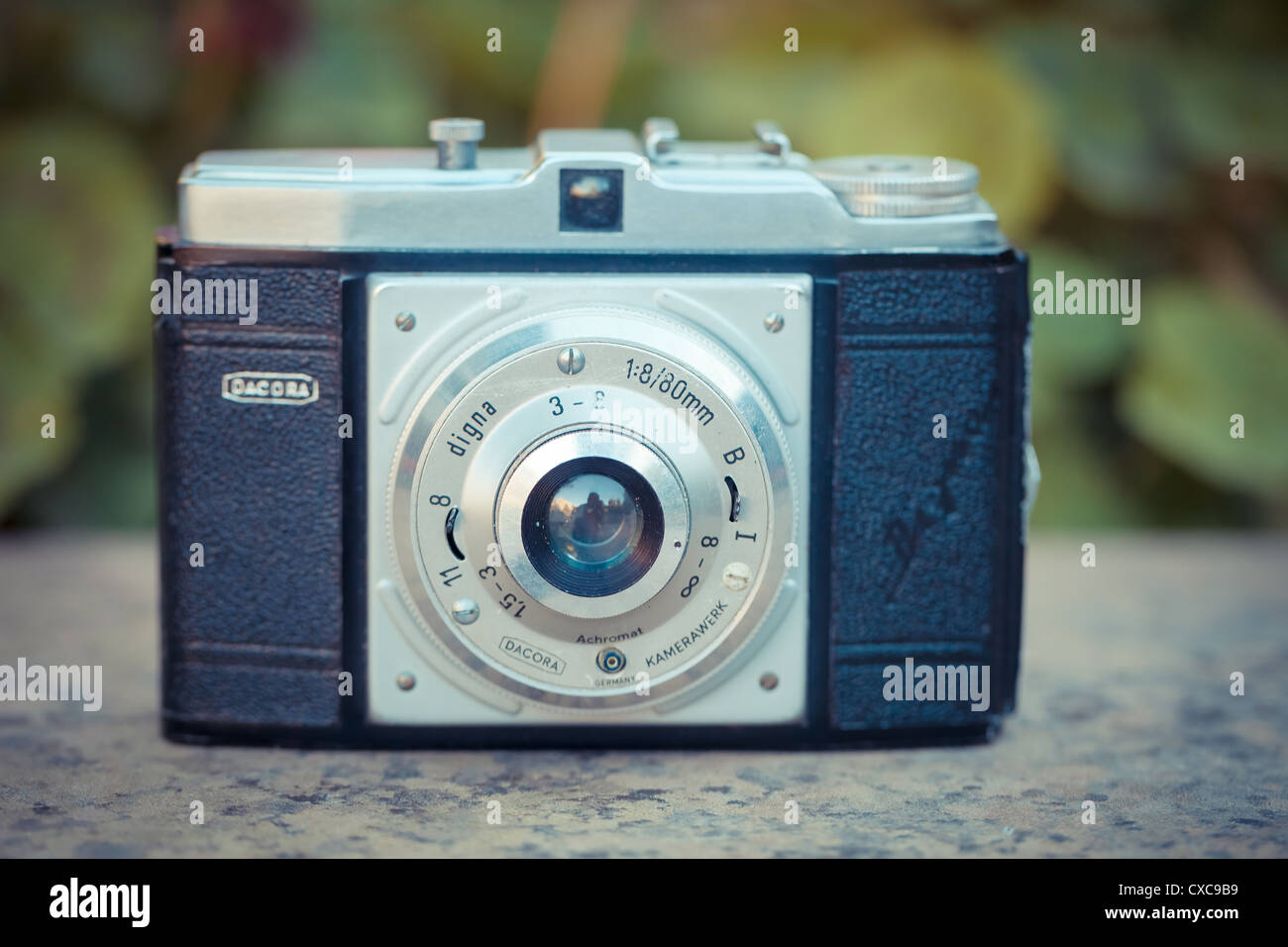 The beautiful design of an old analogic vintage camera Stock Photo - Alamy