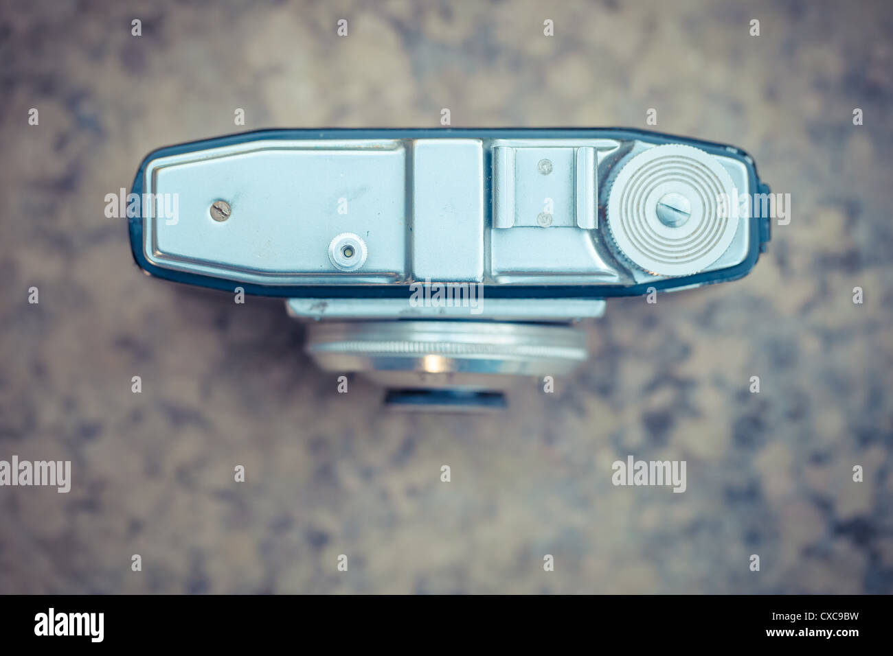 The beautiful design of an old analogic vintage camera Stock Photo - Alamy