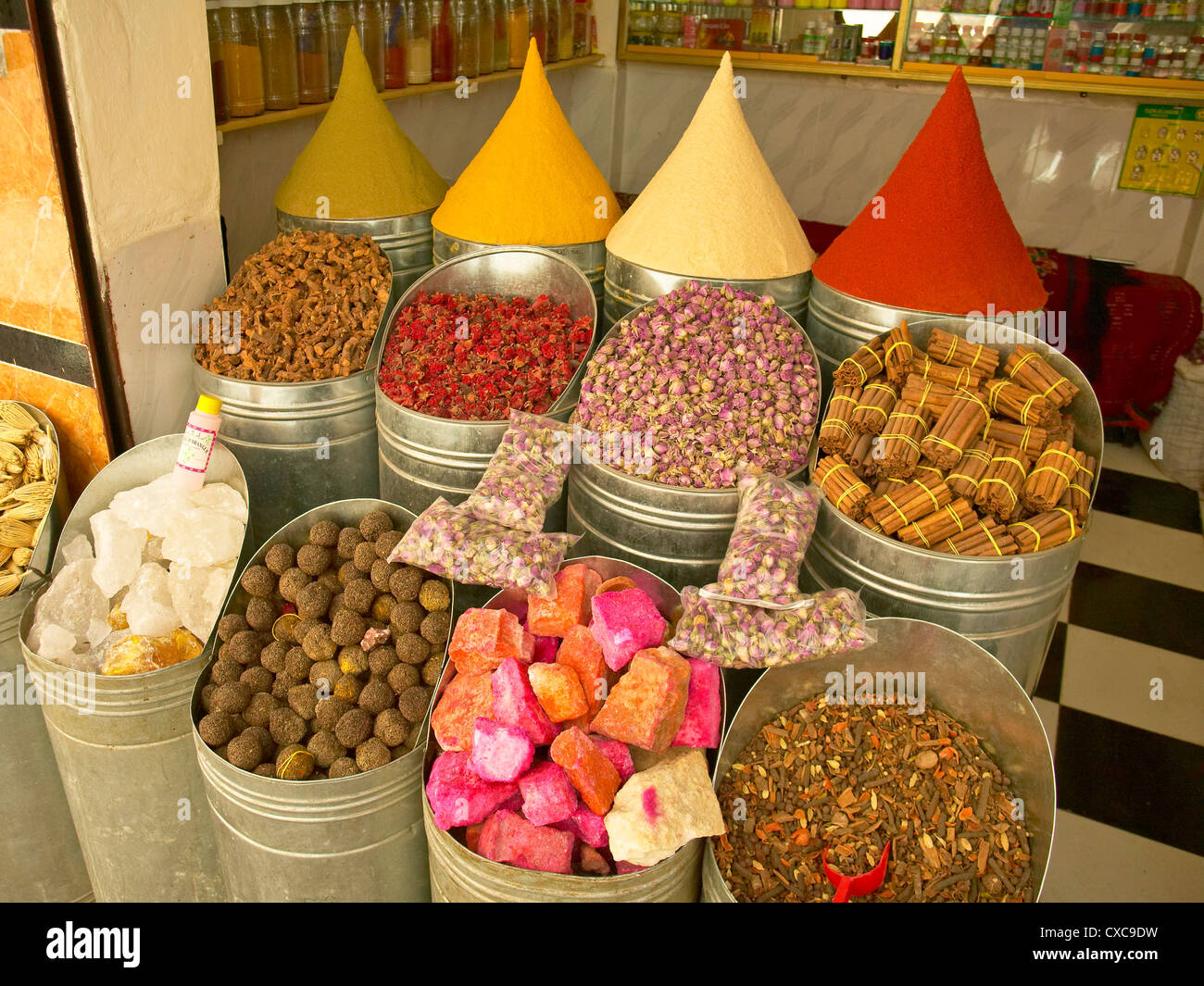 CURES FOR ALL A MARRAKESH PHARMACY Stock Photo - Alamy