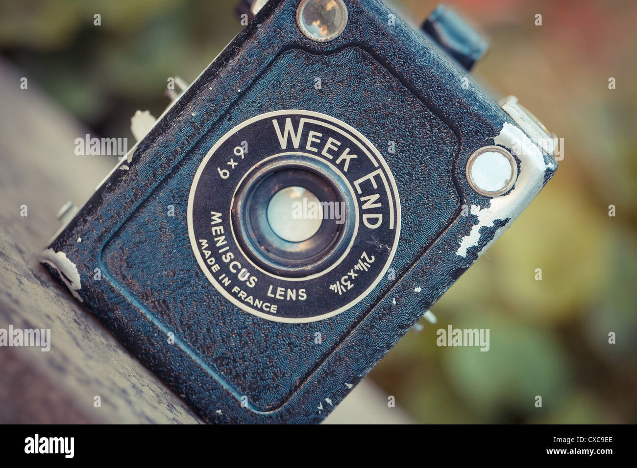 The beautiful design of an old analogic vintage camera Stock Photo - Alamy