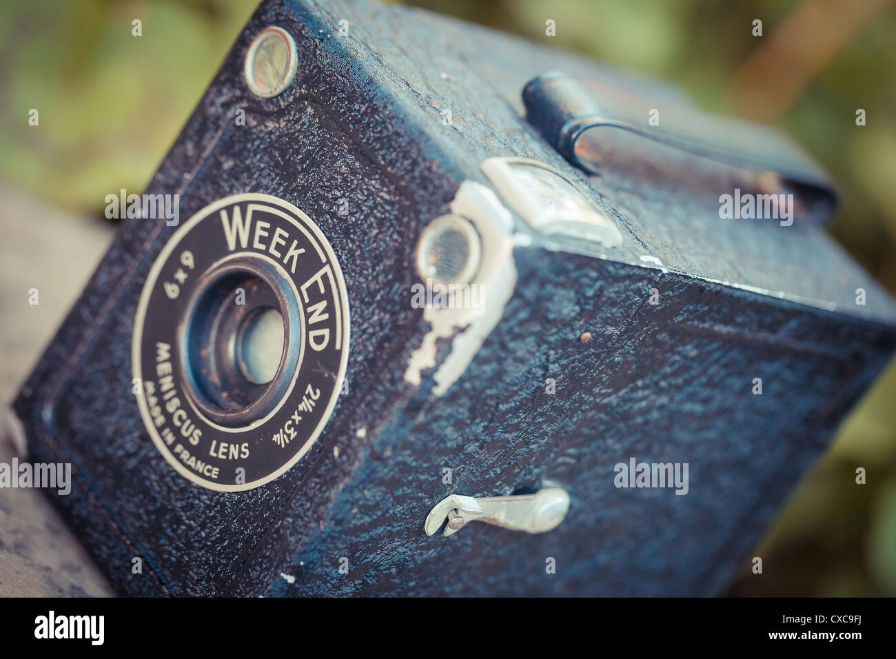 The beautiful design of an old analogic vintage camera Stock Photo - Alamy
