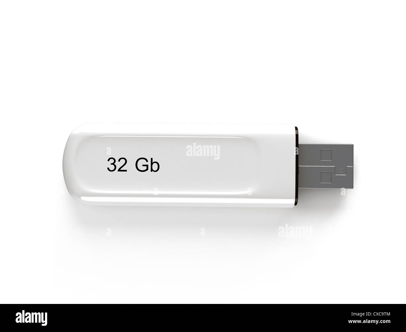 USB Flash Drive 3d render isolated on white Stock Photo - Alamy