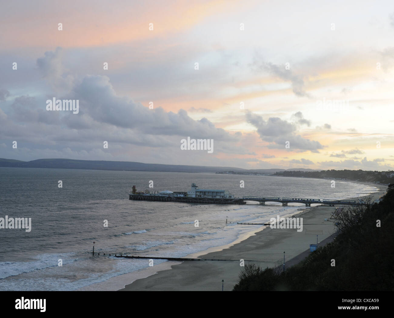 The Pier and coastline Bournemouth Dorset England Stock Photo - Alamy