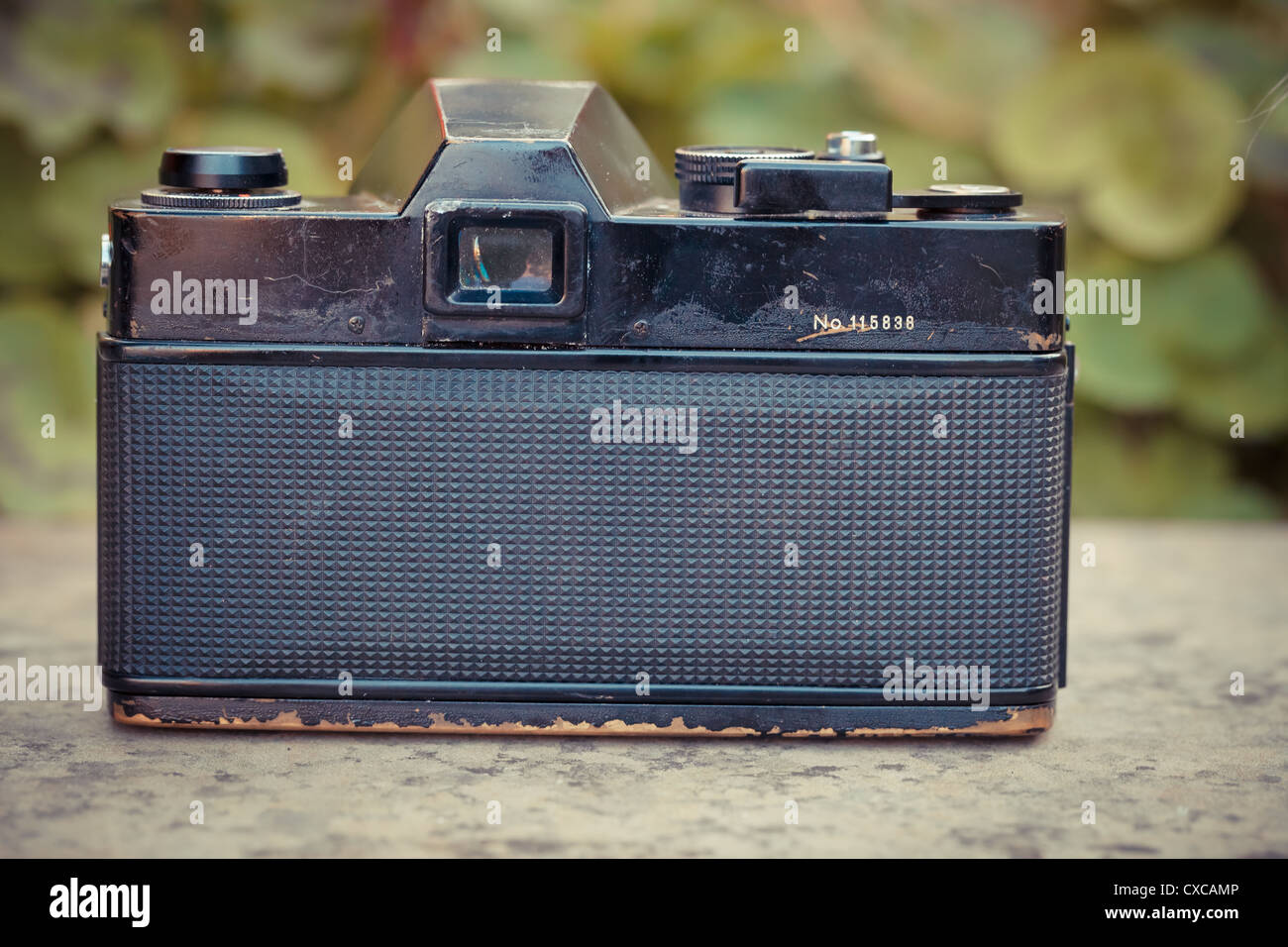 The beautiful design of an old analogic vintage camera Stock Photo - Alamy