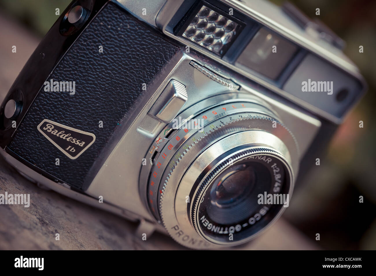 The beautiful design of an old analogic vintage camera Stock Photo - Alamy