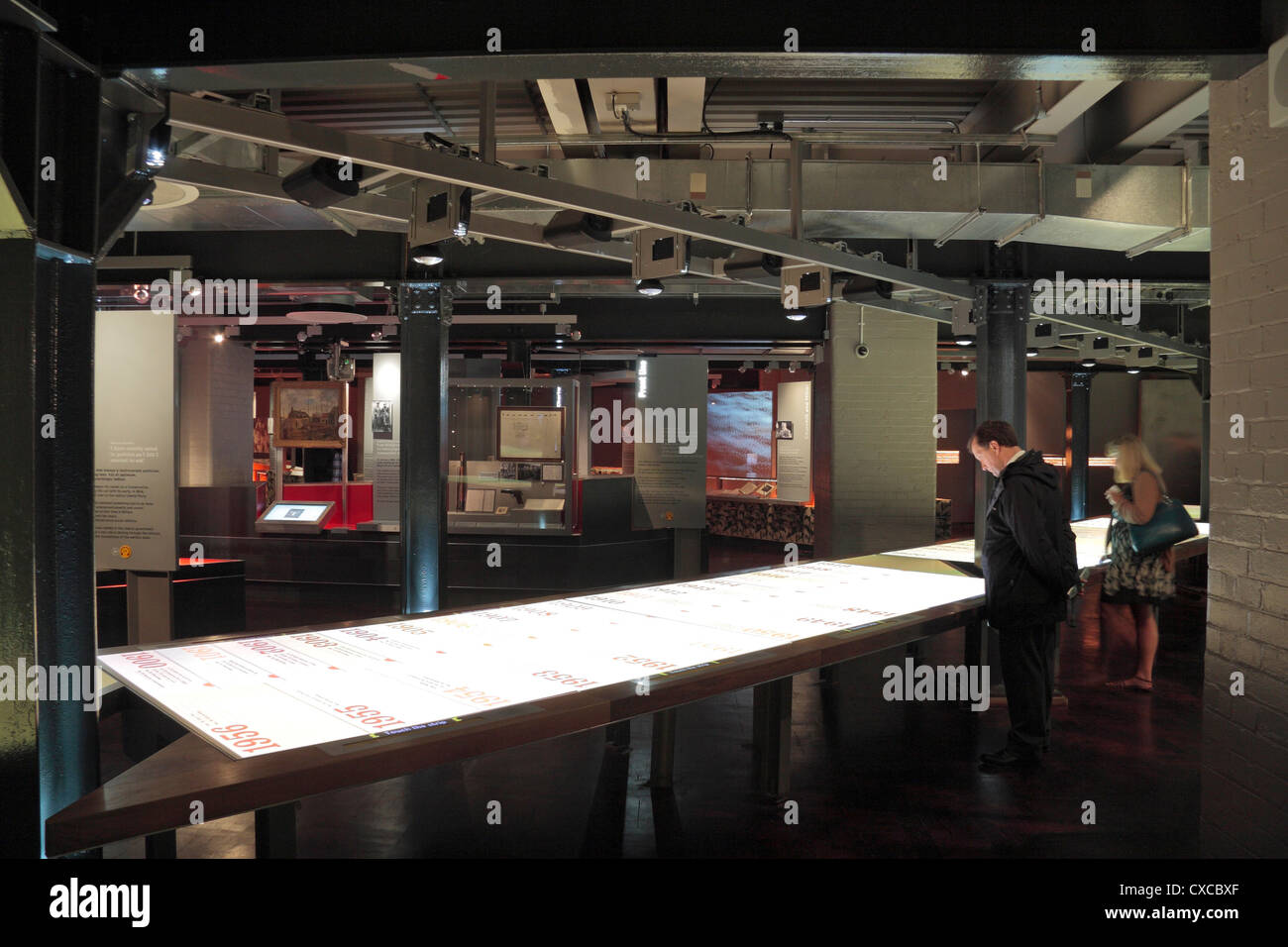 General view inside the Churchill Museum inside in the Churchill War ...