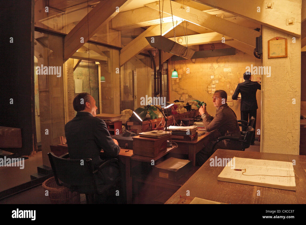 The Map Room in the Churchill War Rooms museum, Churchill's wartime ...