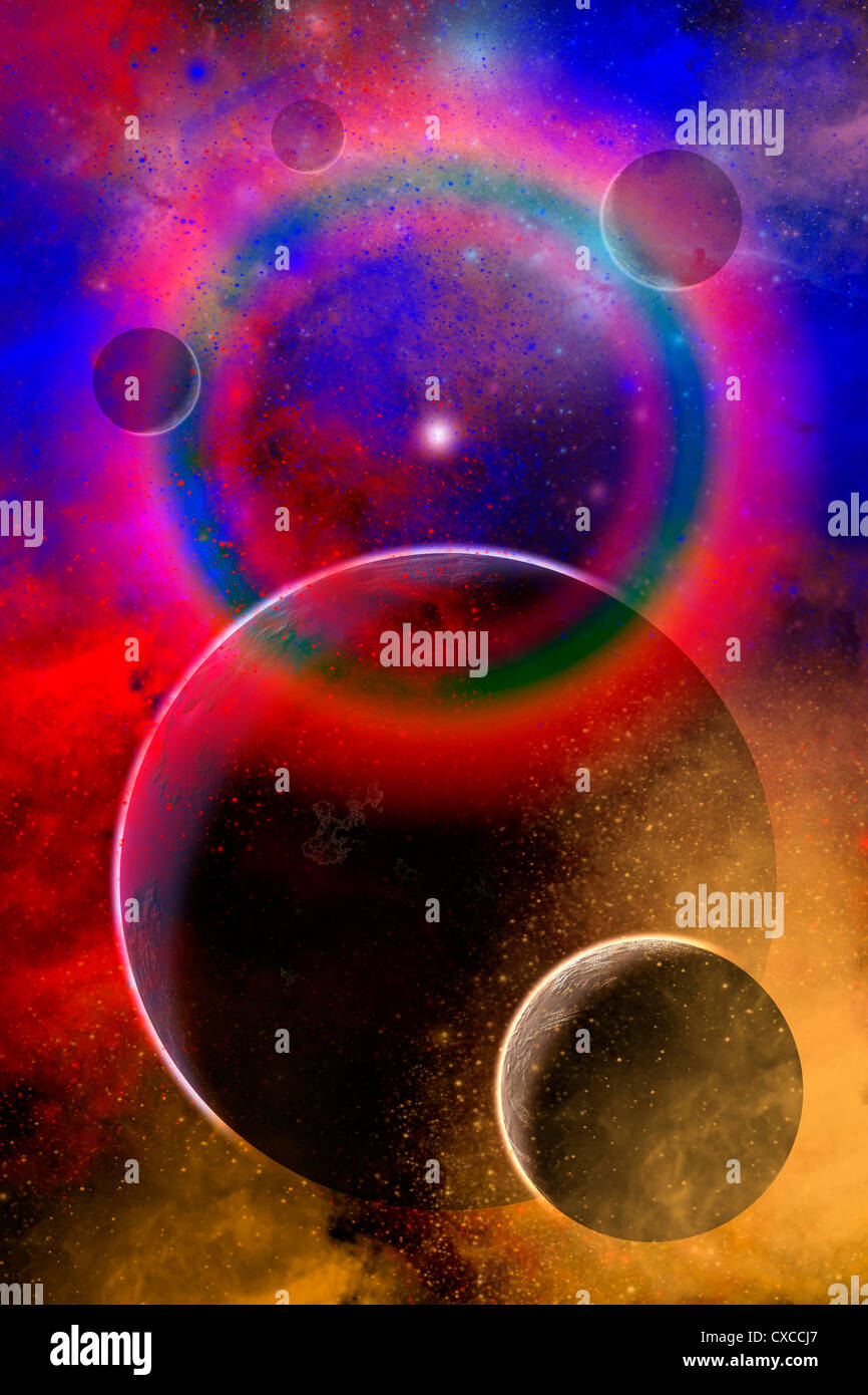 Multiple planets hi-res stock photography and images - Alamy