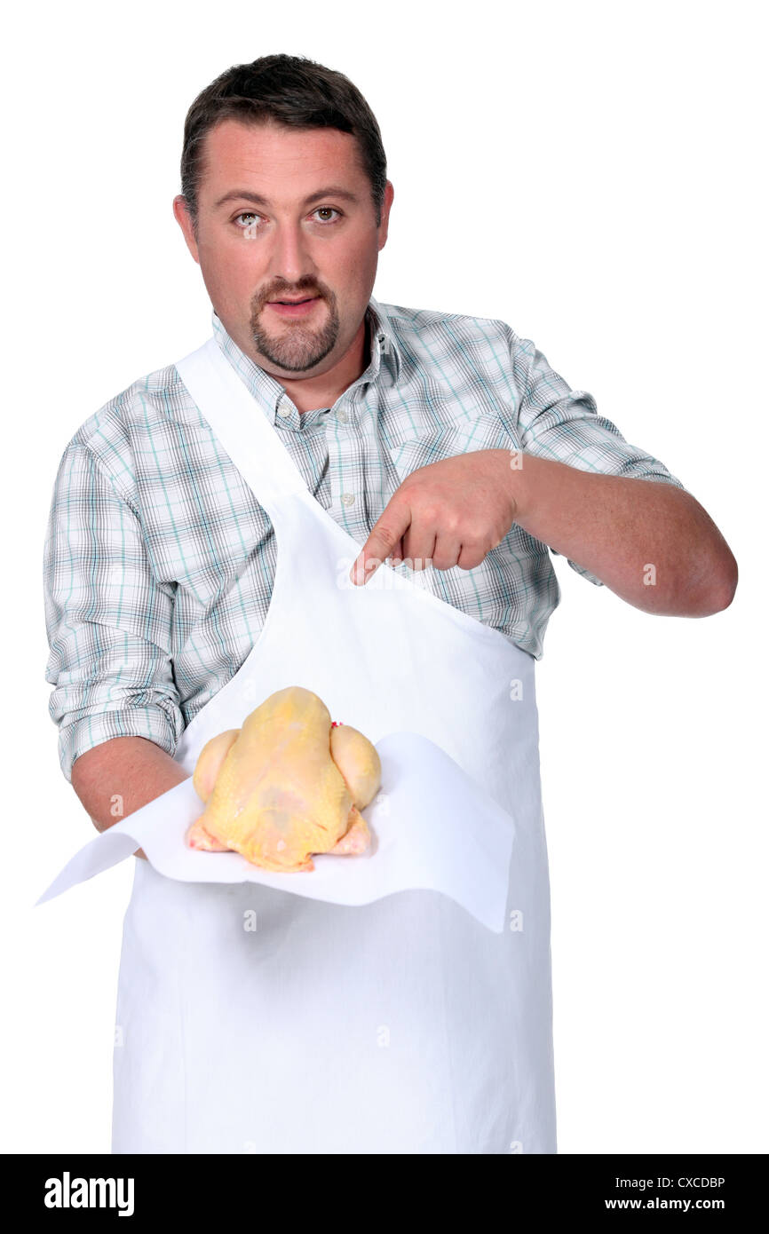 butcher with kitchen Stock Photo - Alamy