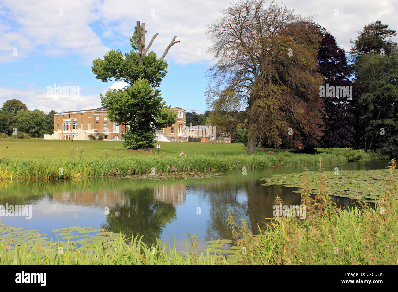 Waverley Abbey House near Farnham, Surrey, on the River Wey Stock Photo ...