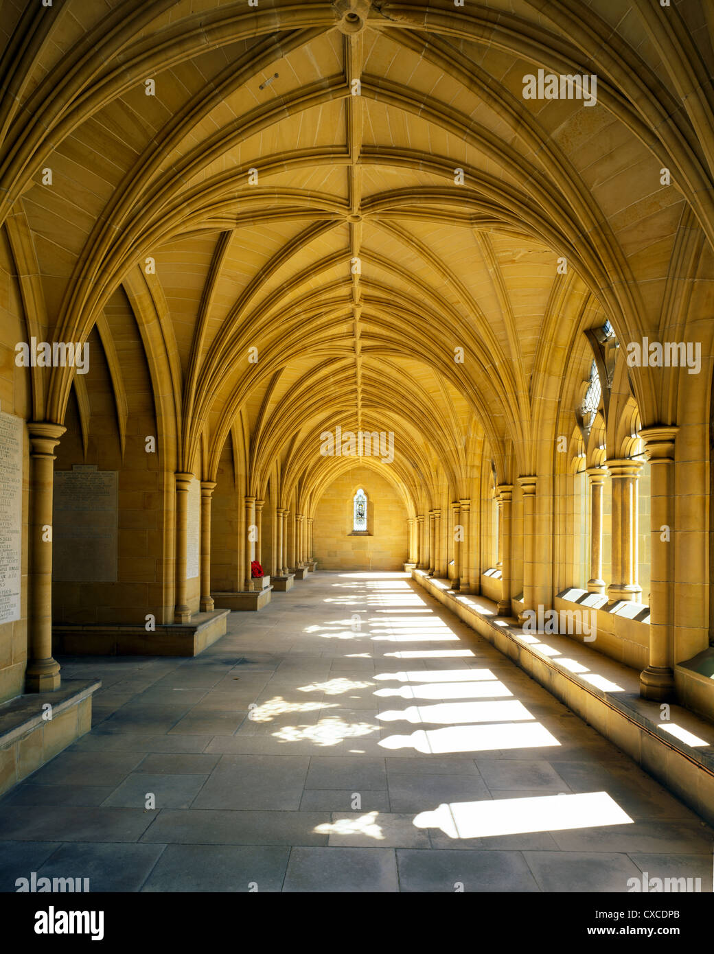 The cloister of the Chapel of Lancing college, Lancing, nr Shoreham-on ...
