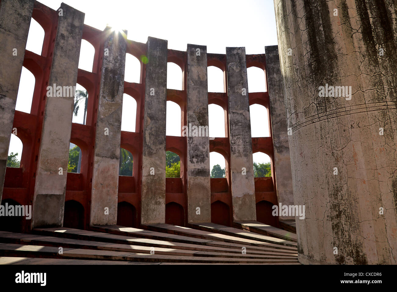 Ram Yantra at the Jantar Mantar observatory in Delhi, India Stock Photo ...