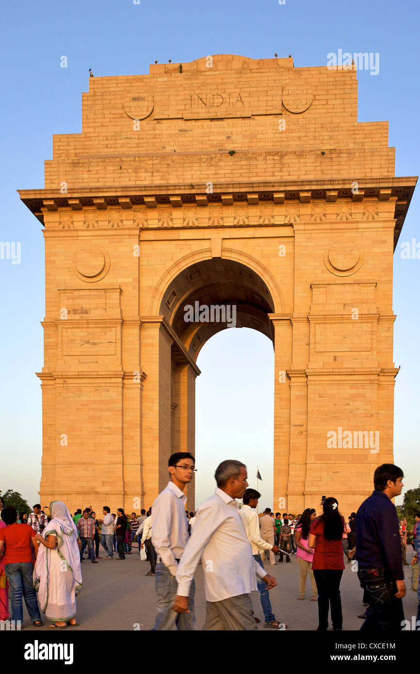 Evening view of India Gate in Delhi, India Stock Photo - Alamy