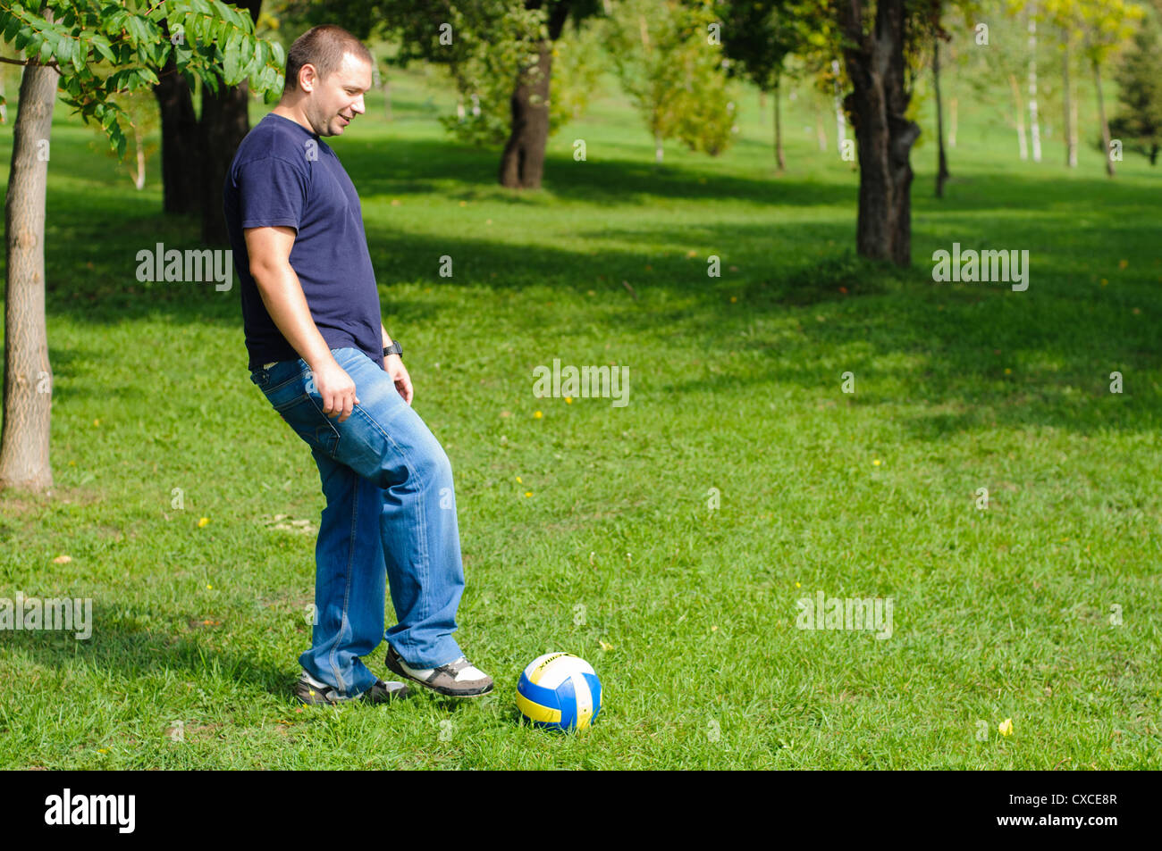 Action man football hi-res stock photography and images - Alamy