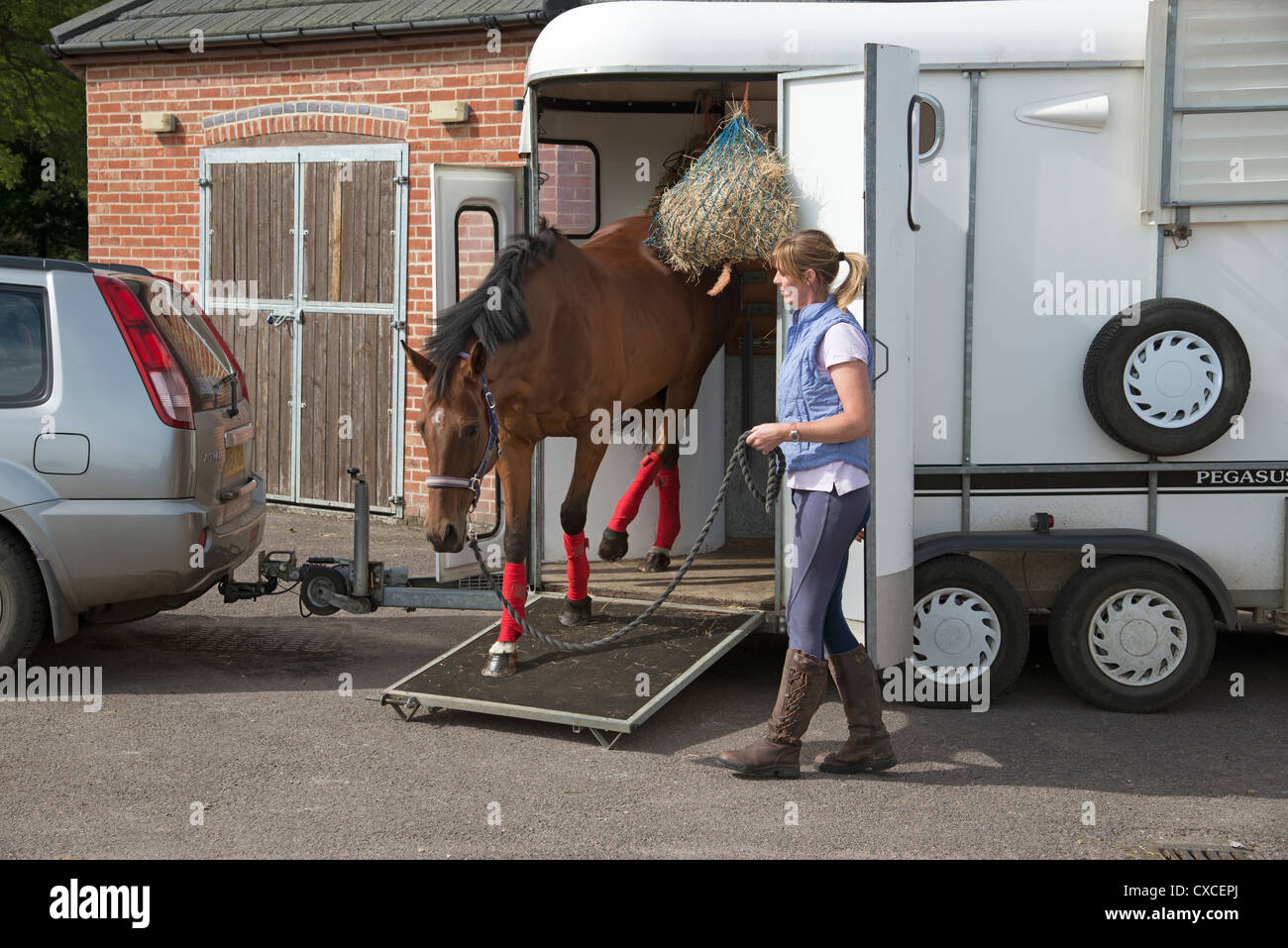 Horsebox girl hi-res stock photography and images - Alamy