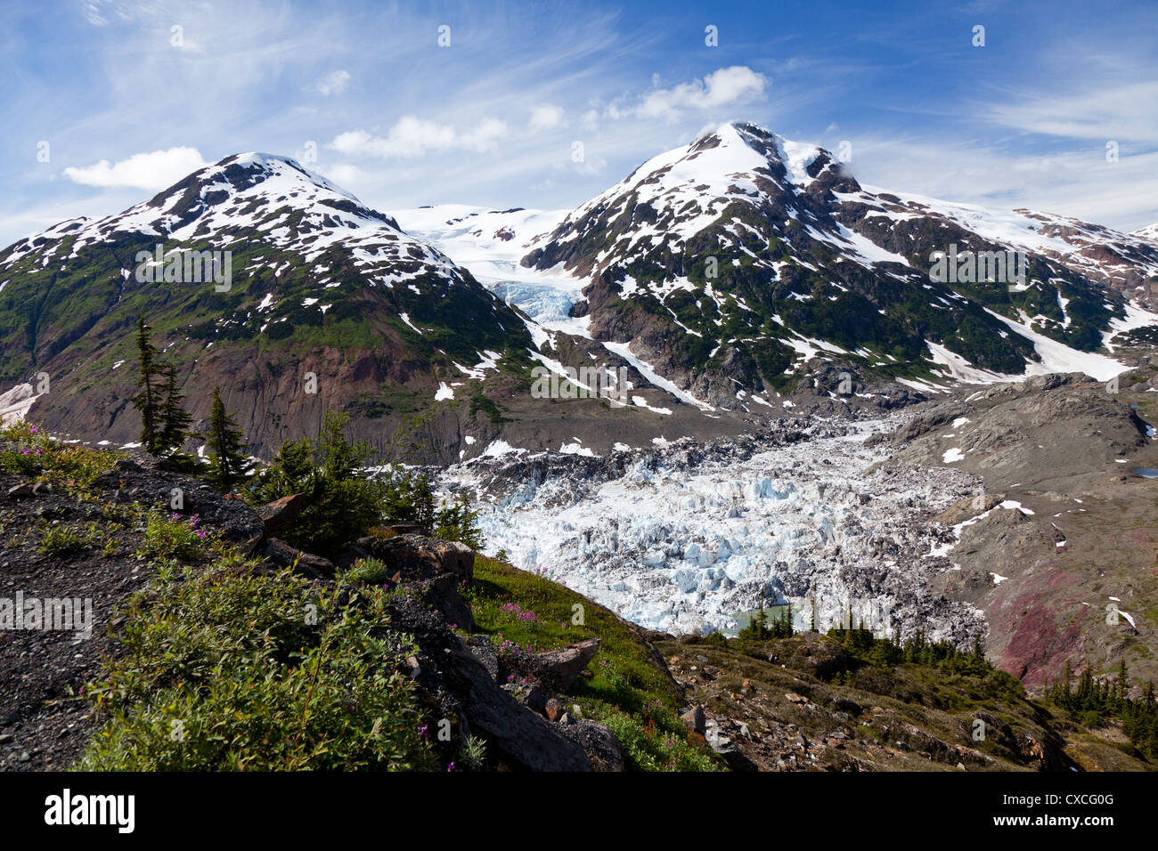 Glacier at Hyder Alaska Stock Photo - Alamy