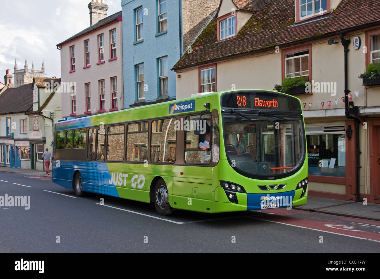 Go Whippet PSV bus in Cambridge Stock Photo - Alamy