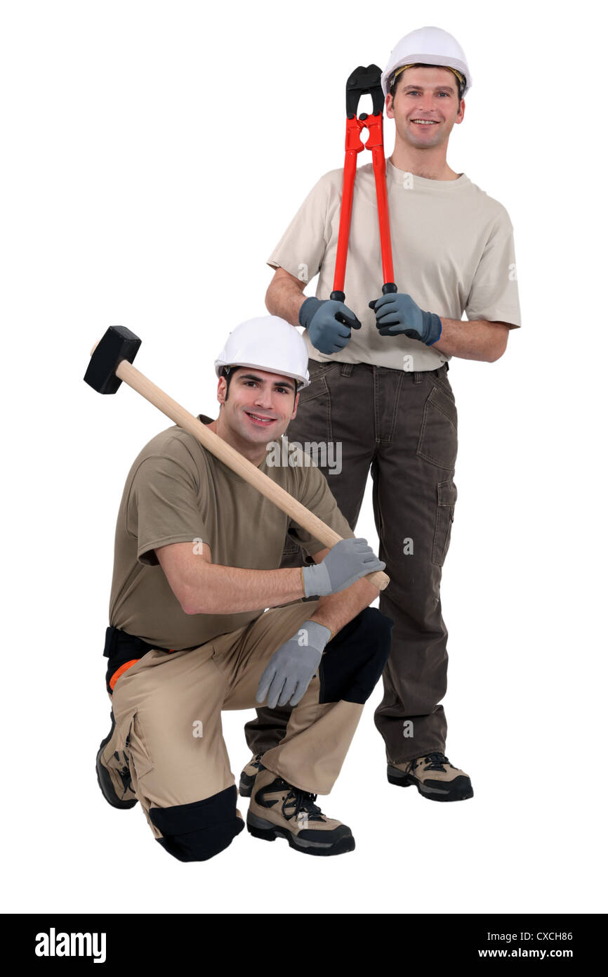 Men with caps Cut Out Stock Images & Pictures - Alamy