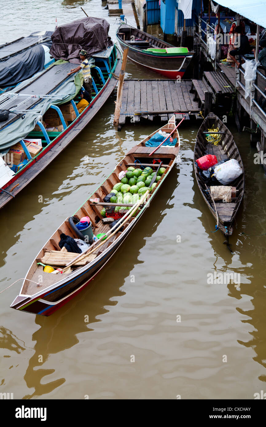 River Boats in Banjarmasin Stock Photo - Alamy