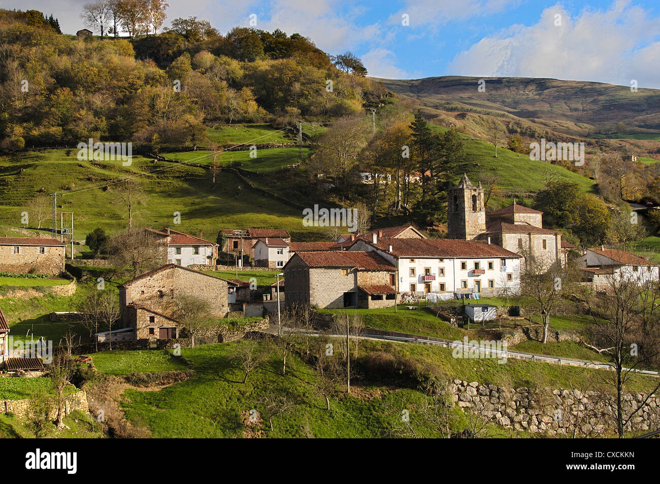 Alceda village Cantabria Spain Stock Photo - Alamy