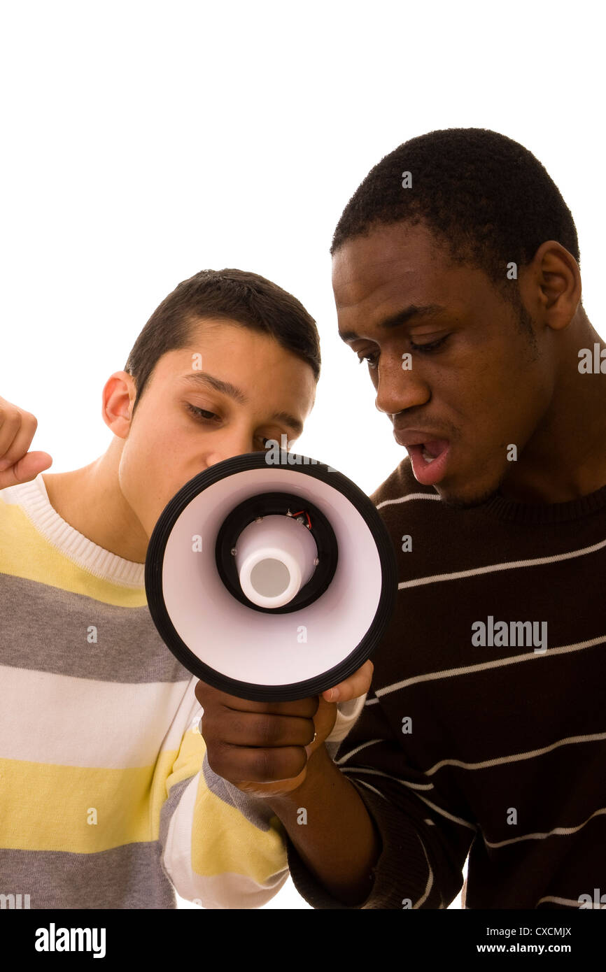 Ear megaphone hi-res stock photography and images - Alamy