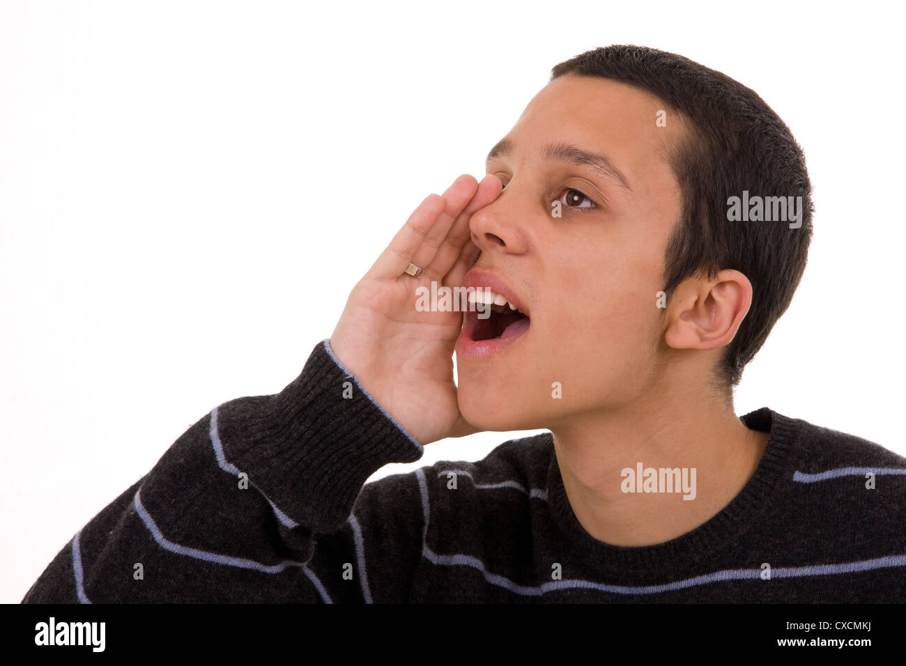 Close-up of an young man yelling Stock Photo - Alamy