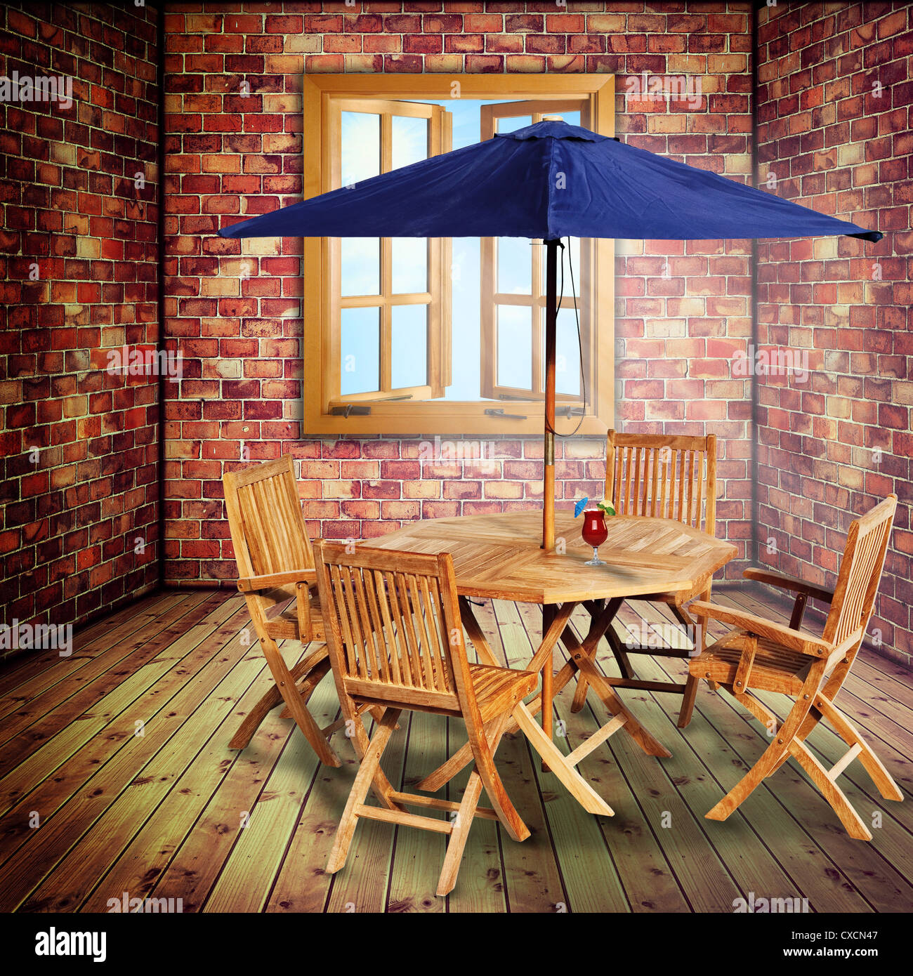 Waiting for the summer, funny backgrounds Stock Photo - Alamy