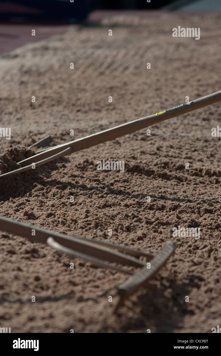Raking sand hi-res stock photography and images - Alamy
