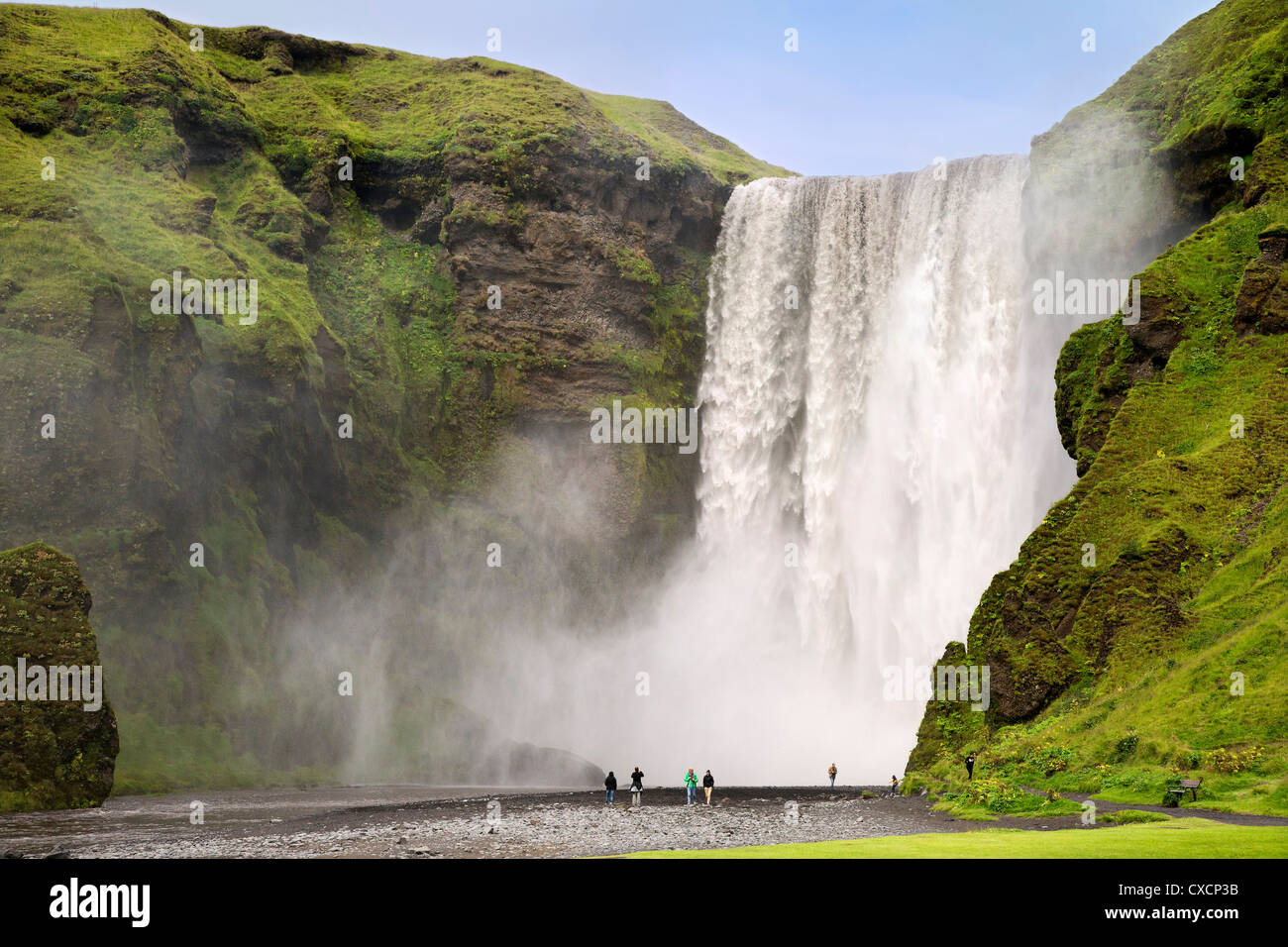 Skogafoss waterfall, south iceland Stock Photo - Alamy