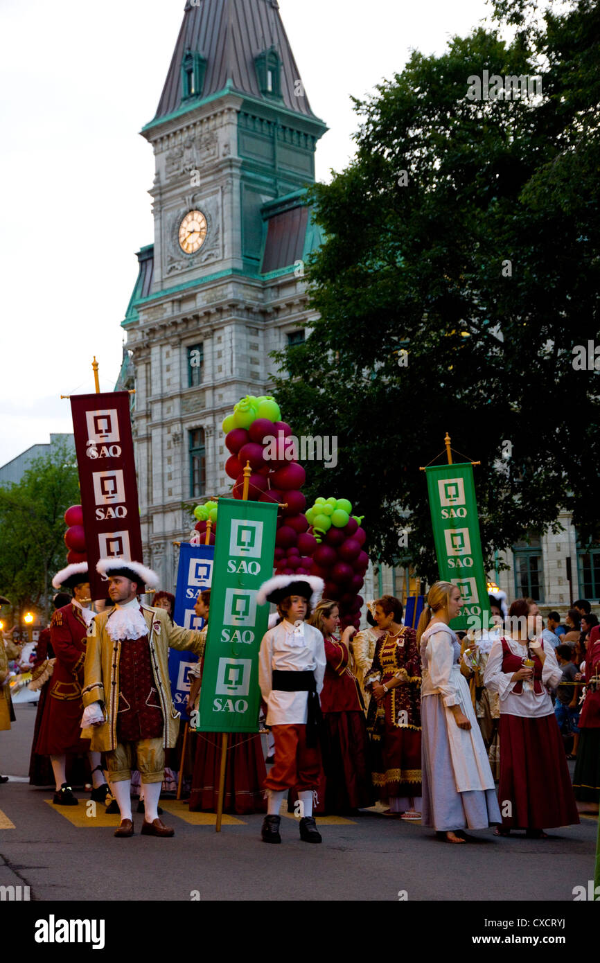 New France Festival parade, Quebec City, Canada Stock Photo - Alamy