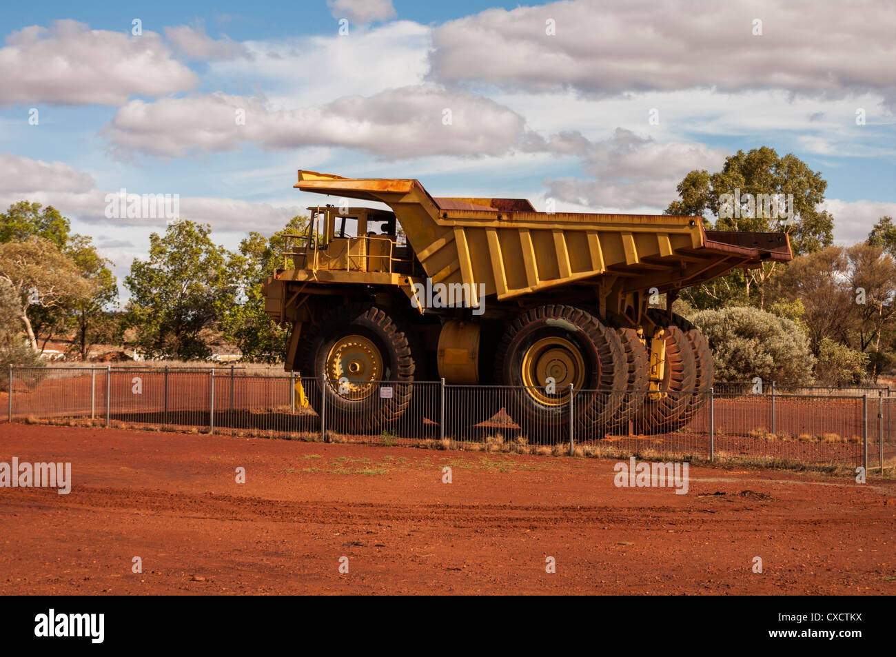 A huge iron ore Lectra Haul mining truck Stock Photo - Alamy