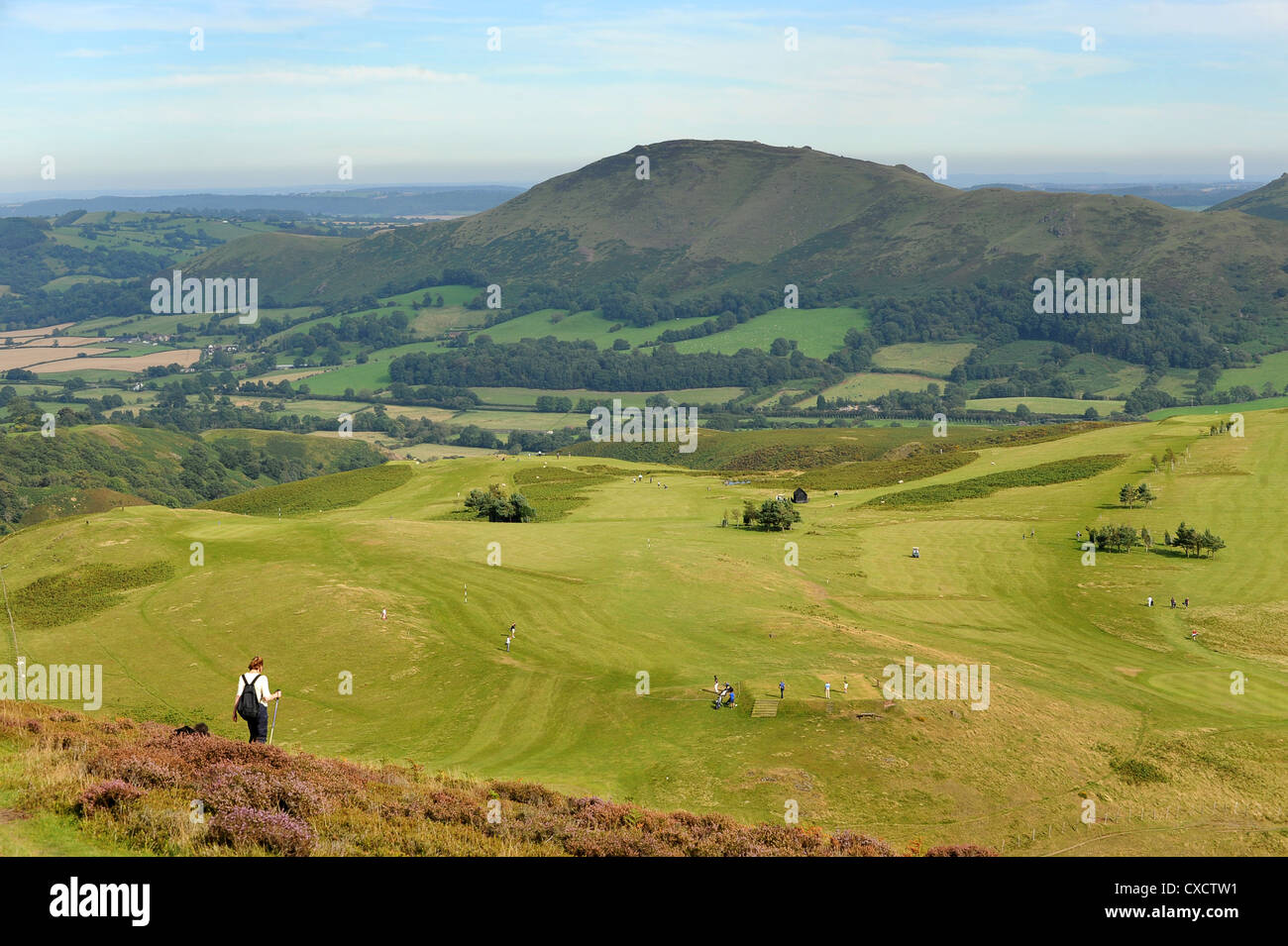 Church Stretton golf course on the Long Mynd Shropshire England Uk ...