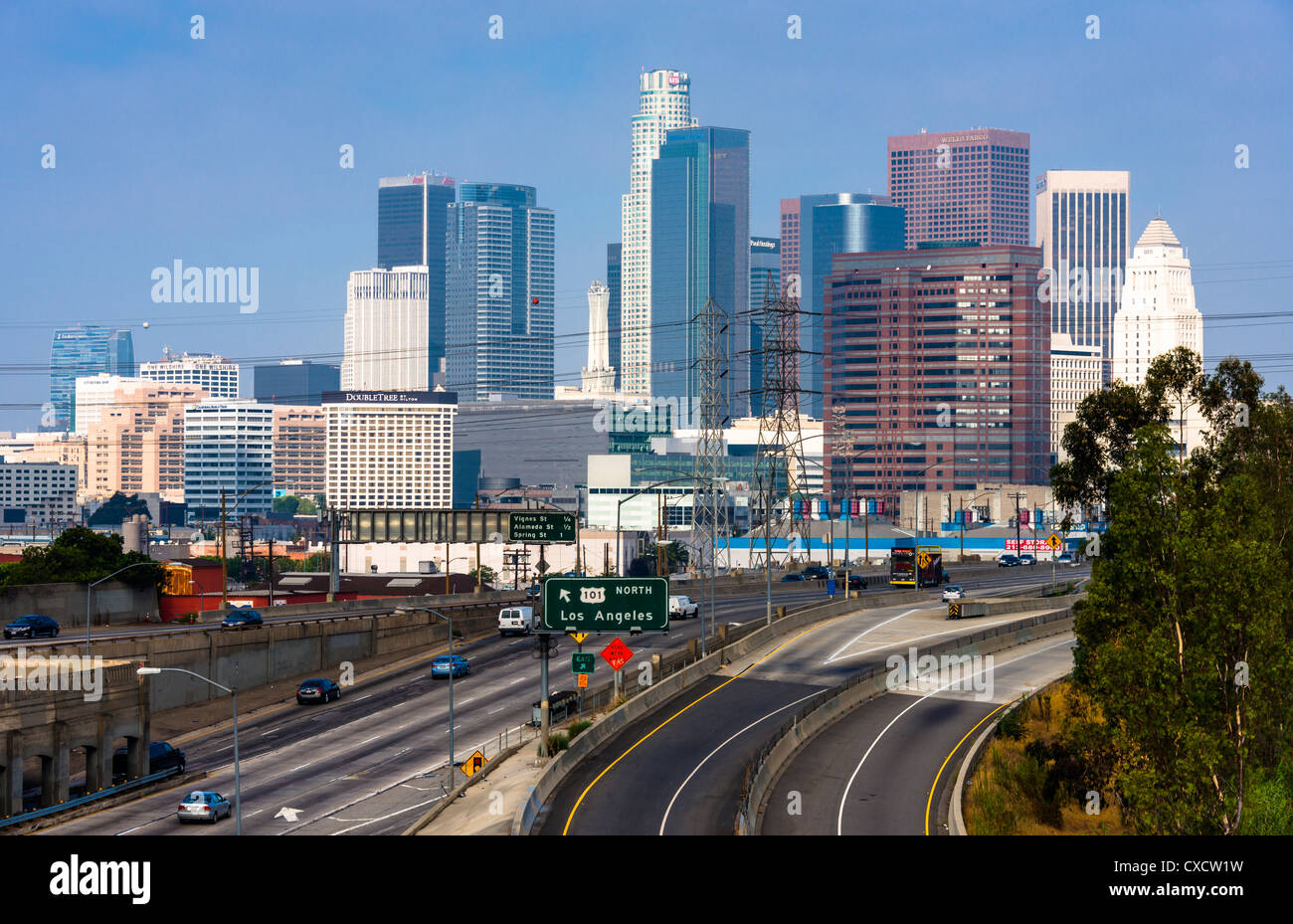 Los Angeles cityscape Stock Photo - Alamy
