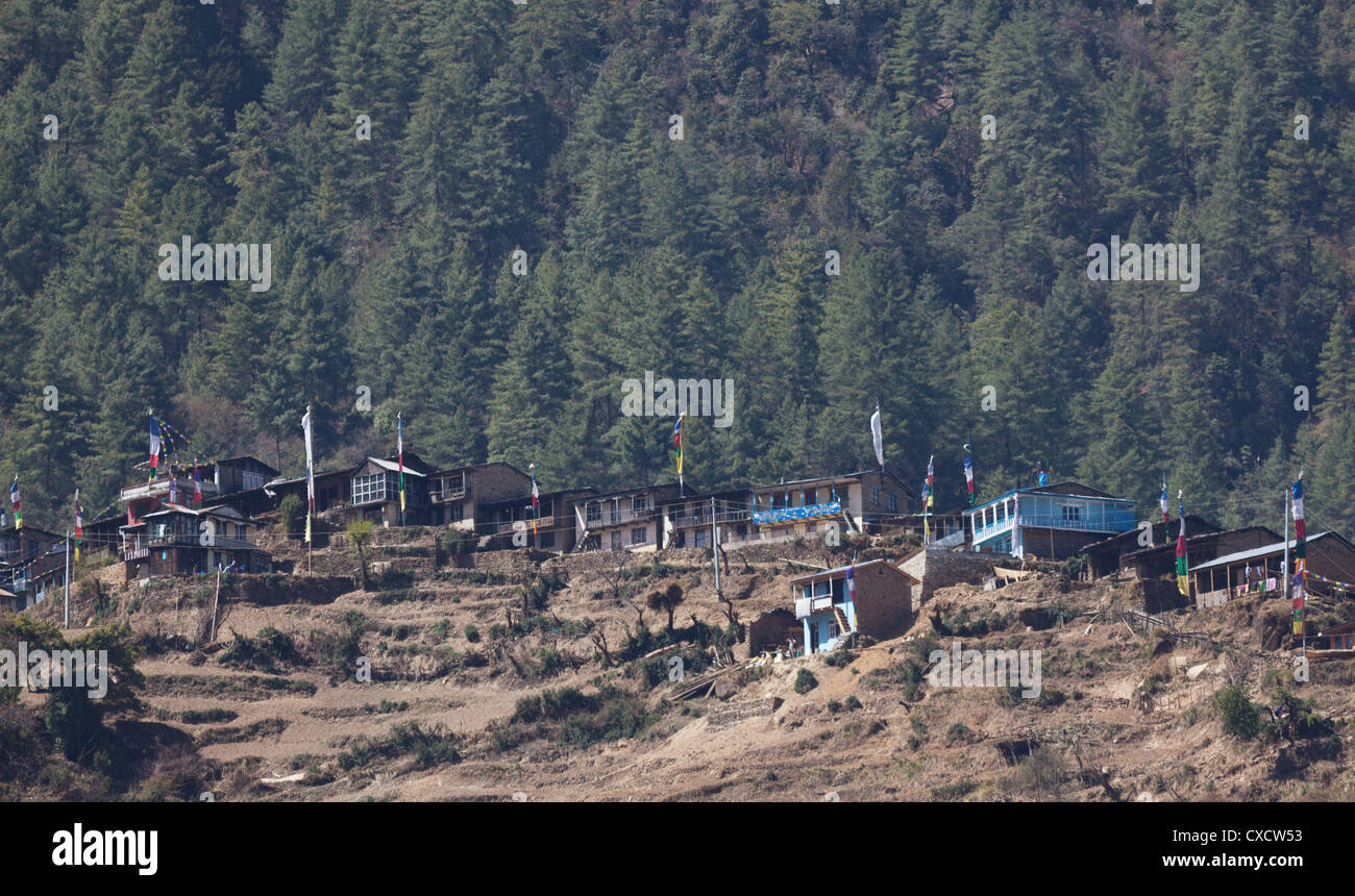 Village of Thulo Syabru, Nepal Stock Photo - Alamy