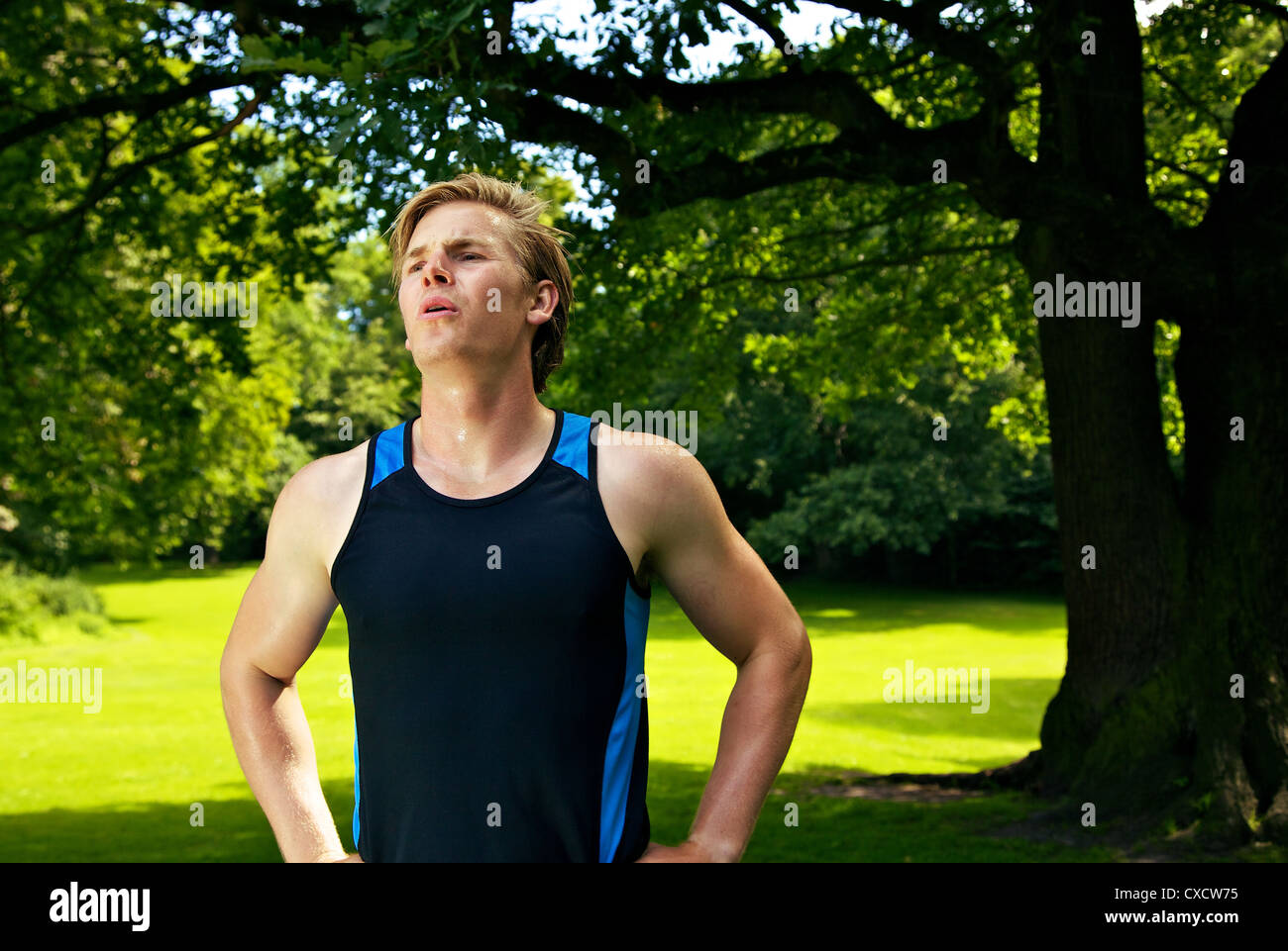 Tired athlete hi-res stock photography and images - Alamy