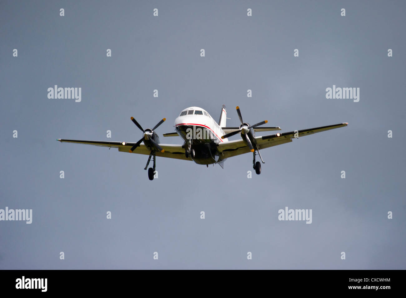 G-EIGG Twin Prop aircraft at Valley Anglesey North Wales Uk. British ...
