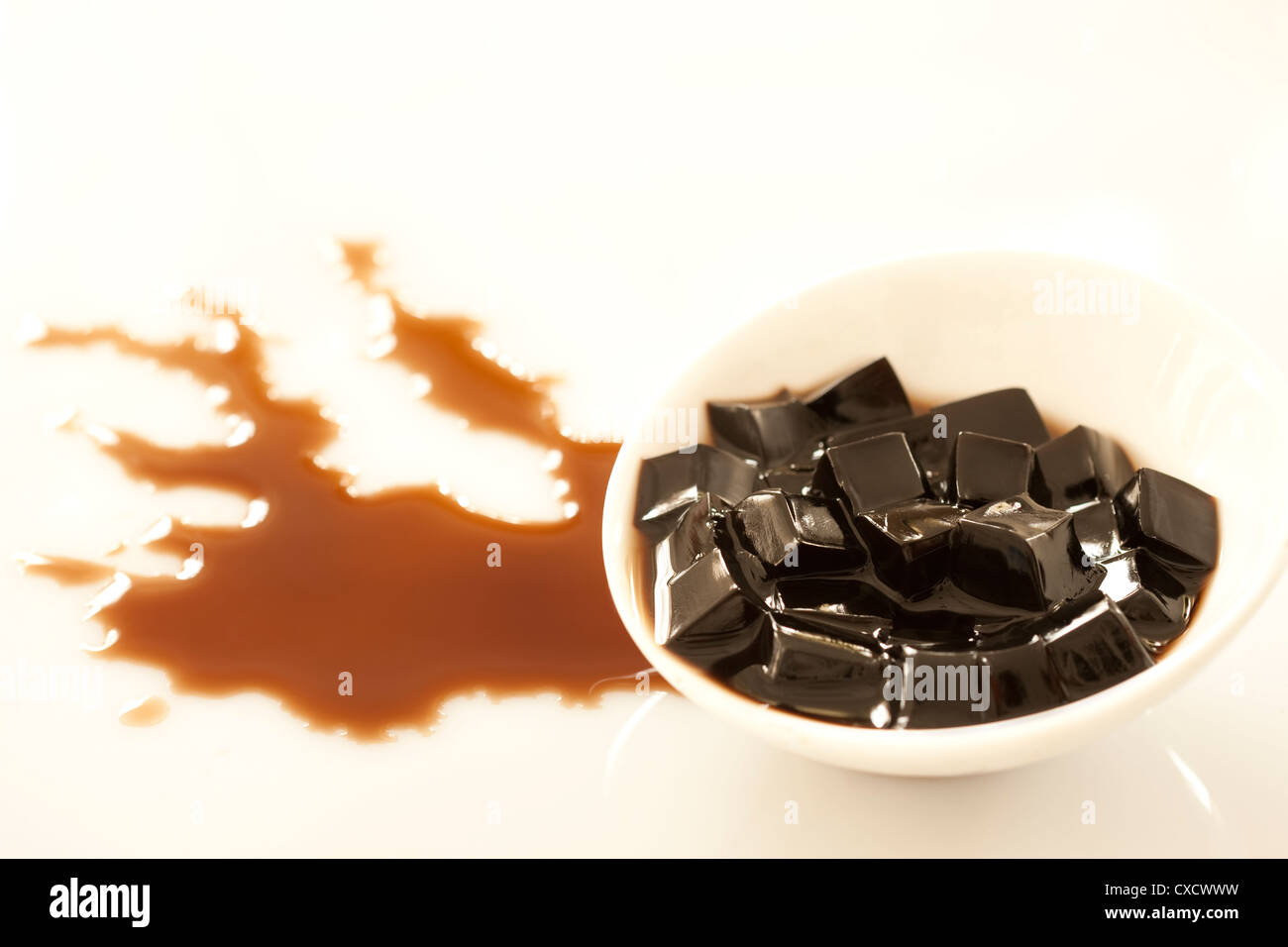 Chinese food,tortoise herb jelly Stock Photo - Alamy