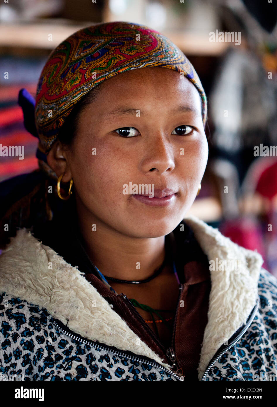 Portrait of a Nepalese girl, Nepal Stock Photo - Alamy