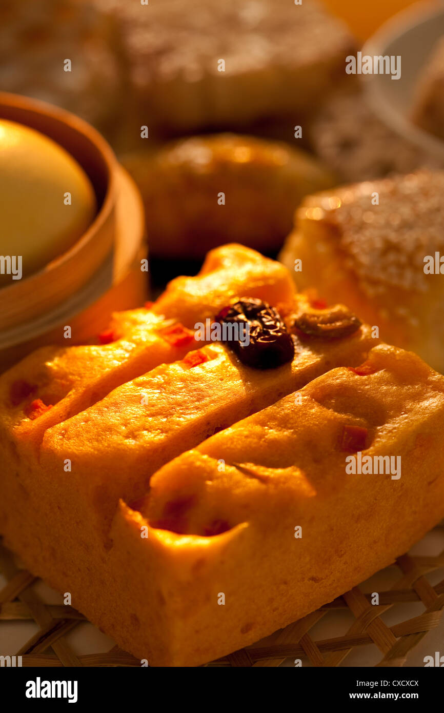 Chinese traditional dim sum,steamed sponge cake Stock Photo - Alamy